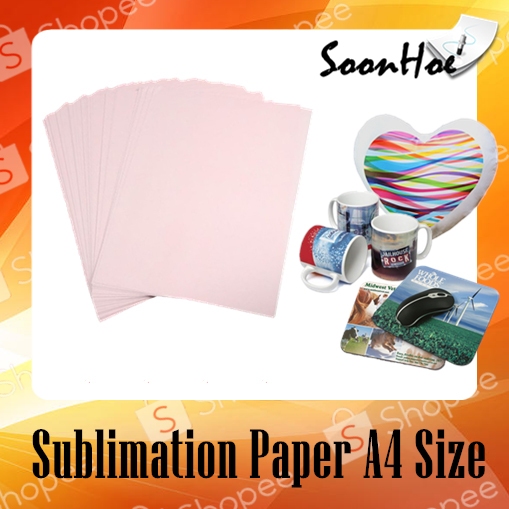Sublimation Paper A4 Size - 10pcs | Shopee Malaysia