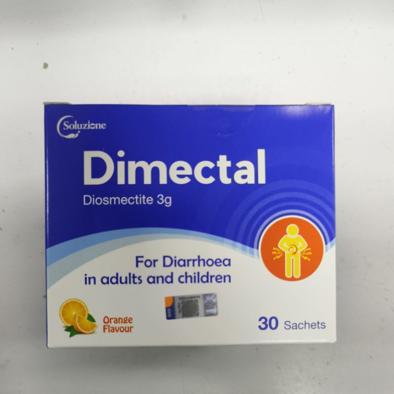 Dimectal Diosmectite Orange box Flavour 3g (Per Sachet) dimectal cirit ...