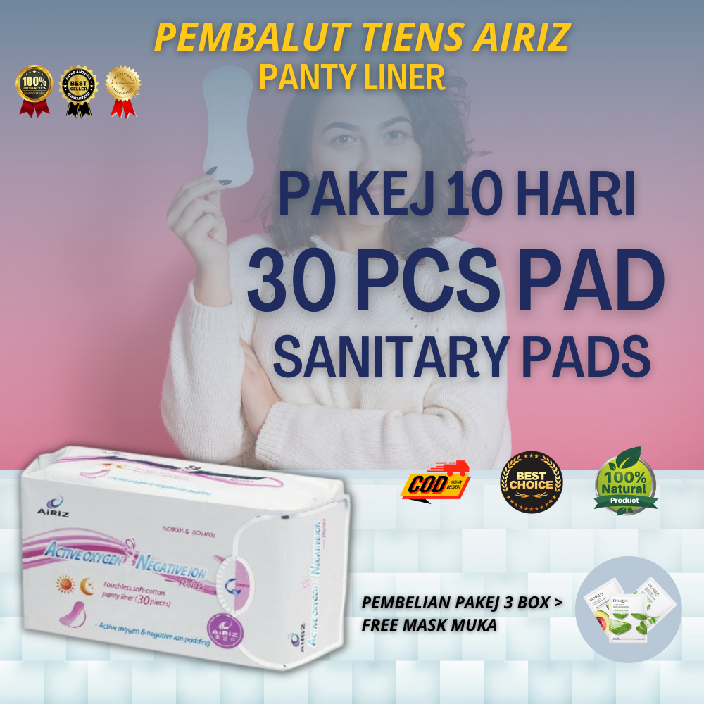 Sanitary Pad Airiz Panty liner Herba Pads For Woman Pembalut Wanita ...