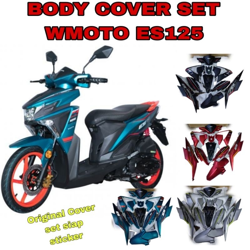 ORIGINAL WMOTO ES125 COVER SET WITH STICKER | Shopee Malaysia
