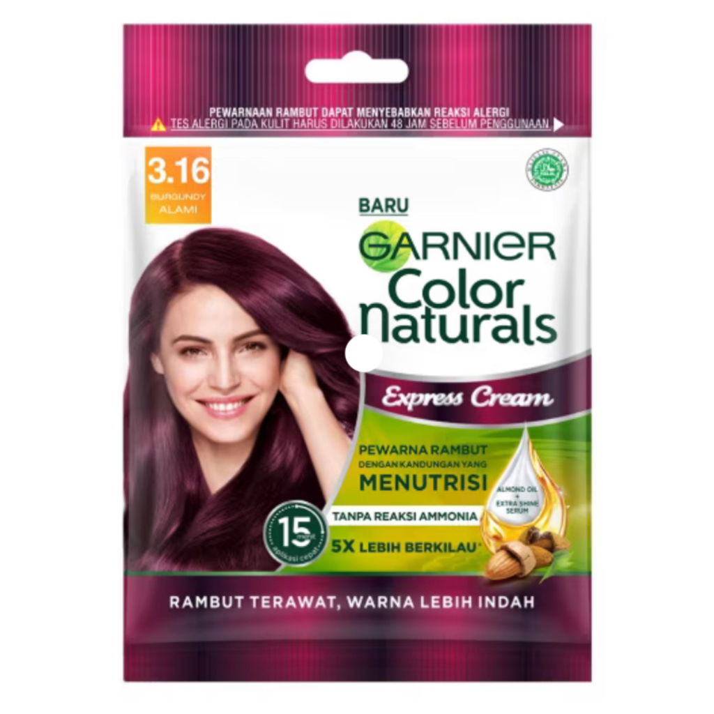 Garnier Color Naturals Crème Riche 3.16 - Merah Burgundy (Burgundy ...