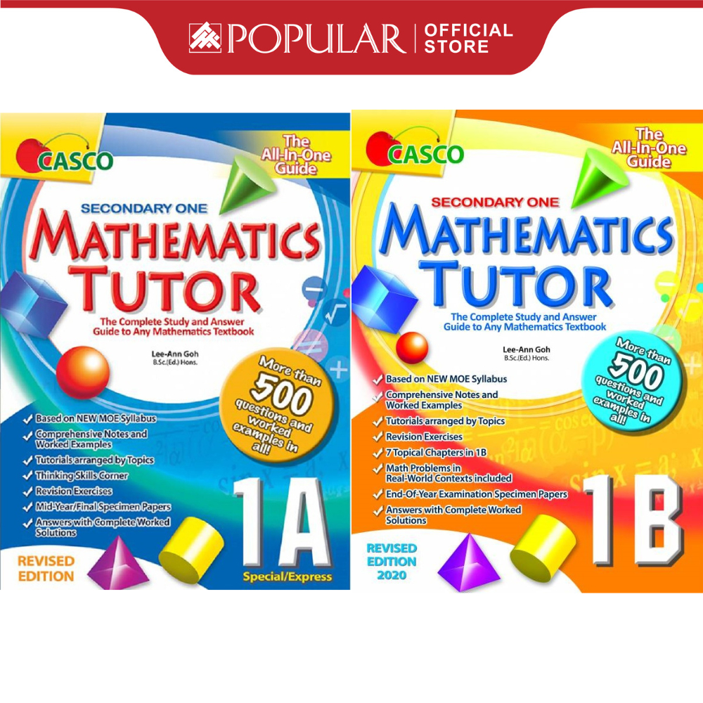 CASCO Secondary Mathematics Tutor 1A/1B Revised Edition | Shopee Malaysia