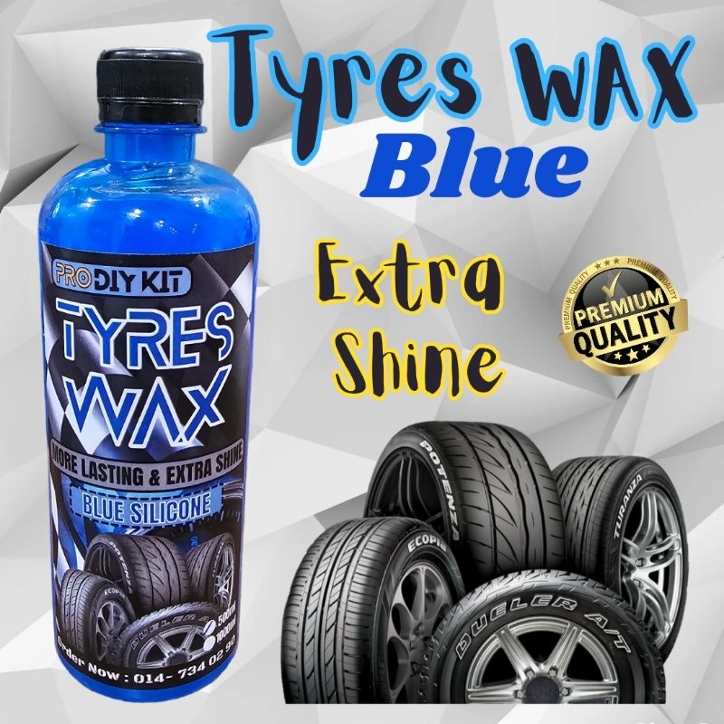 PRO DIY KIT - SILICONE Wax TYRE SHINE GLOSSY ORIGINAL , POLISH TAYAR ...