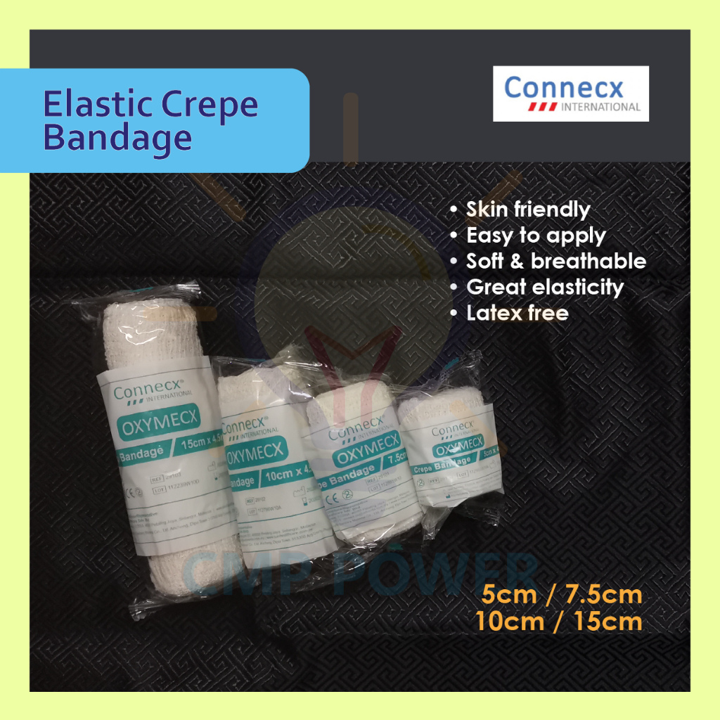 Elastic Crepe Bandage Connecx Medical 5cm 7.5cm 10cm 15cm 医用绷带 | Shopee ...