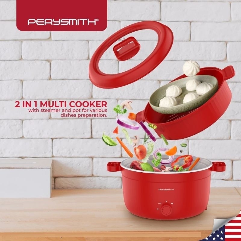 PerySmith 4L 2in1 Multi Cooker Signature Series SN1100 | Shopee Malaysia