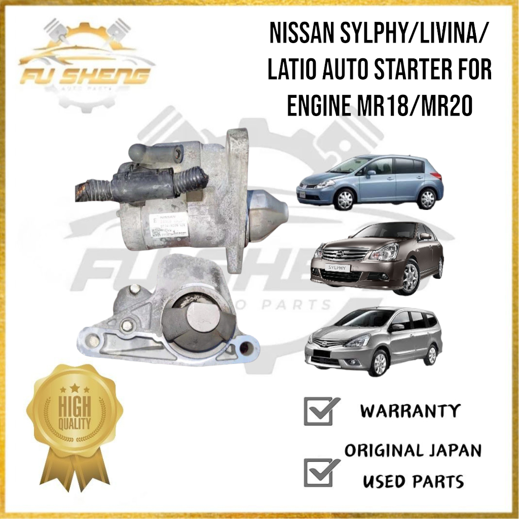 Nissan Sylphy/Livina/Latio Auto Starter For Engine MR18/MR20 | Shopee ...