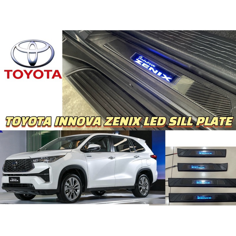 TOYOTA INNOVA ZENIX 2023 LED SILL PLATE CARBON | Shopee Malaysia