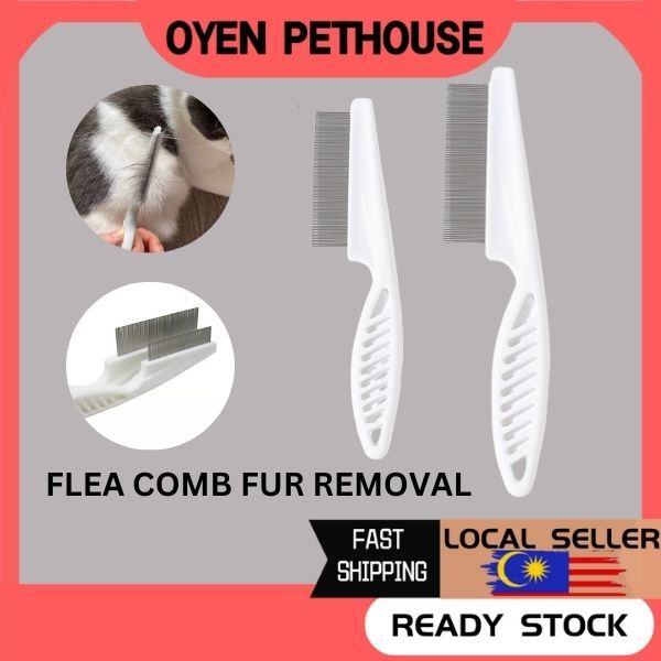 Pet Flea Comb Sikat Kutu Cat Lice Comb Dog Tick Remover Sisir Kucing ...