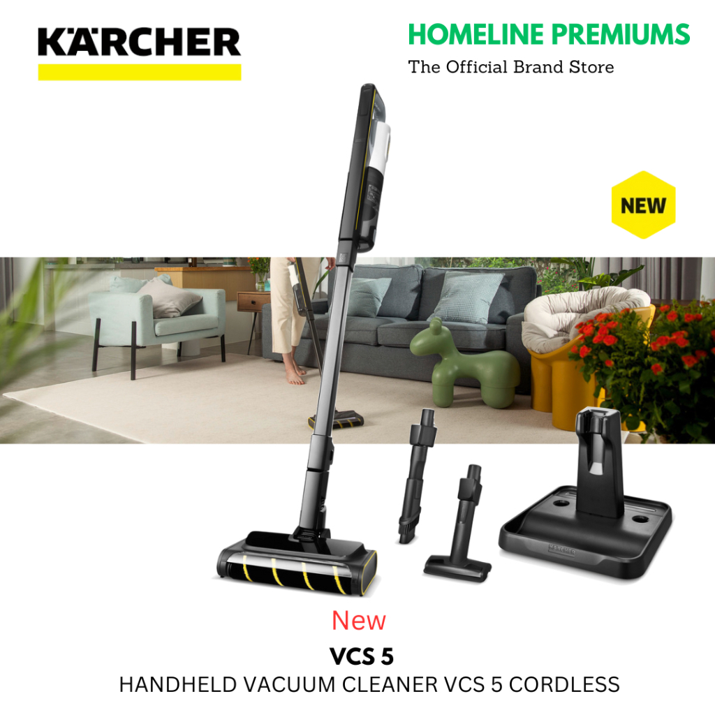 KARCHER VCS5 CORDLESS 2 IN 1 HANDHELD PREMIUM VACUUM CLEANER 1198-2950 ...