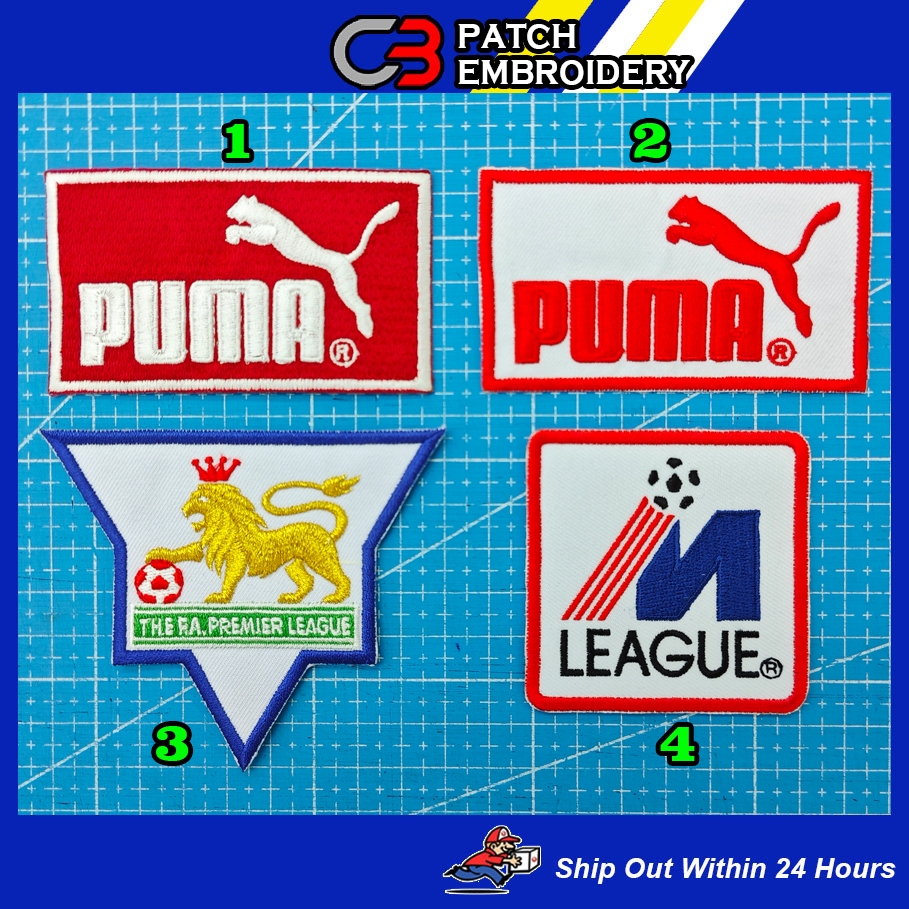 Premier league football puma embroidery patches sulam / PC40 | Shopee ...