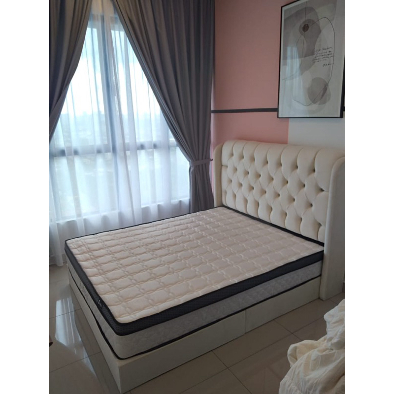 Katil King Baldu/King Bed/Chesterfield King Bed/Chesterfield Bed ...