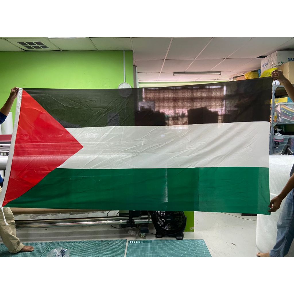BENDERA PALESTIN Size Besar @ Palestine National Flag 4x8ft | Shopee ...
