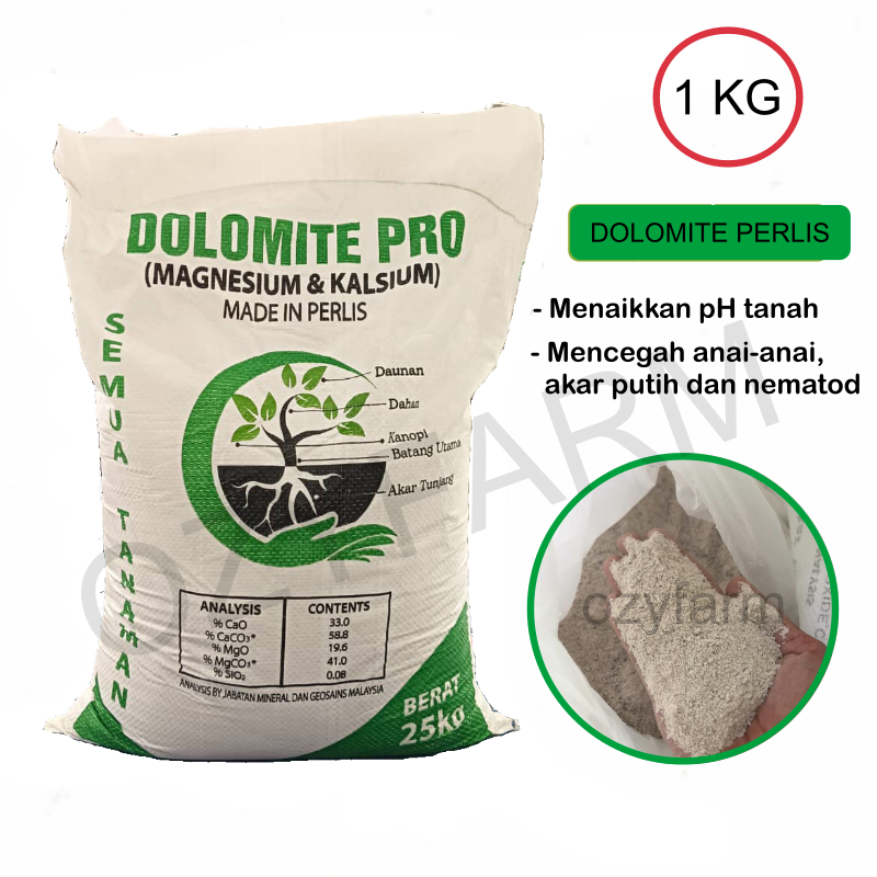1KG Original Dolomite Perlis Kapur Pertanian kapur perikanan gml ...