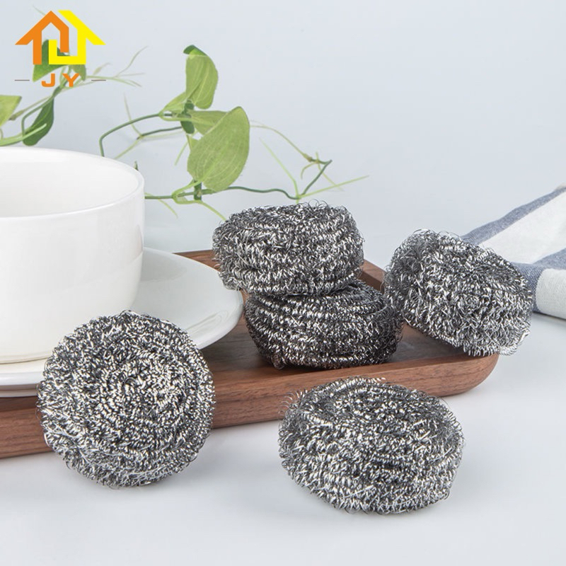 Stainless Steel Cleaning Ball Brushes Dishwashing Sponges With Wire ...