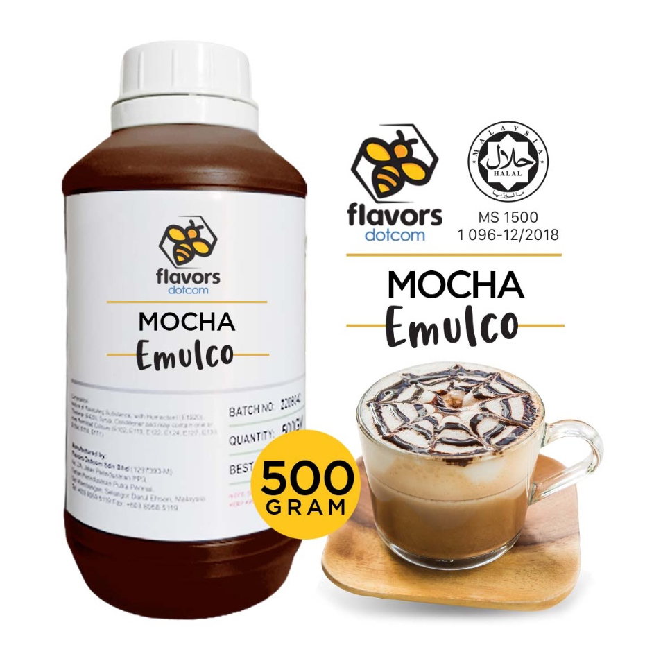 [HALAL] Flavors Dotcom Food Flavouring - Mocha Emulco (1KG/ 500gm/250gm ...
