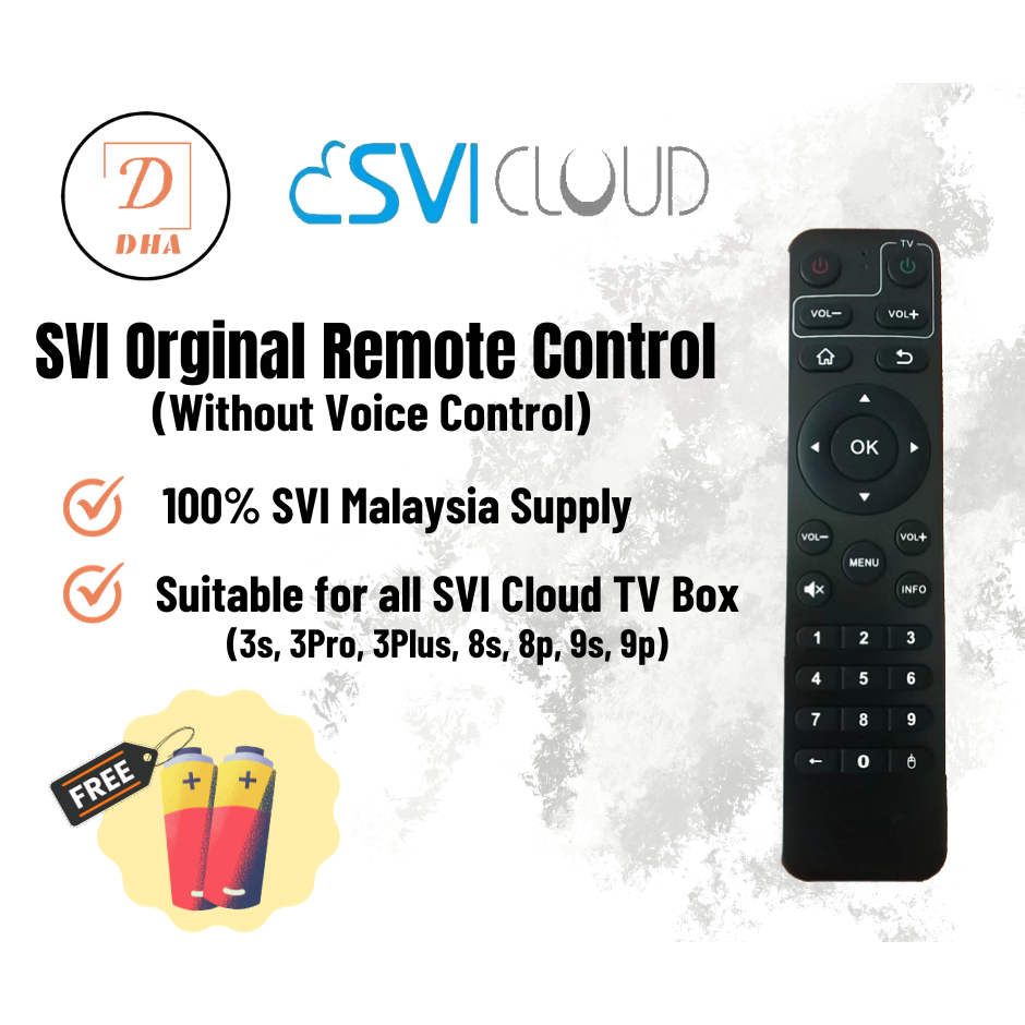 Real Stock SVI Cloud TVBox 100% Original Remote Control (Suitable for ...