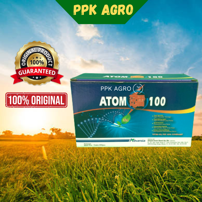 5ML ATOM 100 {1 KOTAK -100pcs} 1 Box ADVANSIA Pelekat Racun /Adjuvant ...