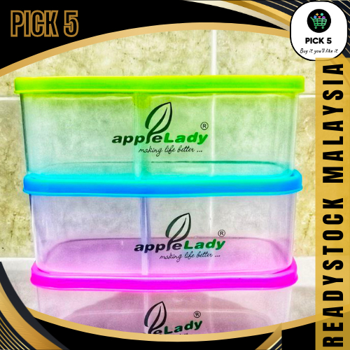 Apple Lady Food Storage Container /ready Stock Container / Food ...