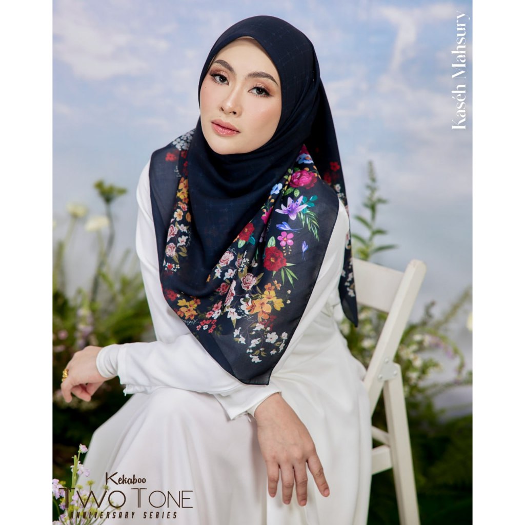 [BIDANG 50] TUDUNG BAWAL KEKABOO ADIRA TWO TONE COTTON LABUH CANTIK ...