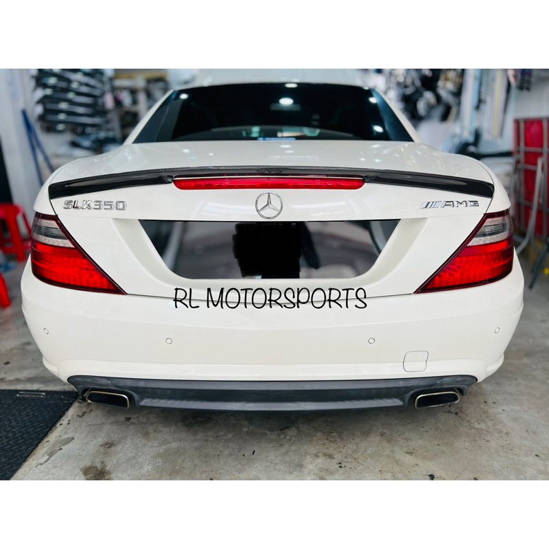Mercedes Benz SLK r172 Amg carbon fiber rear boot trunk ducktail lip ...