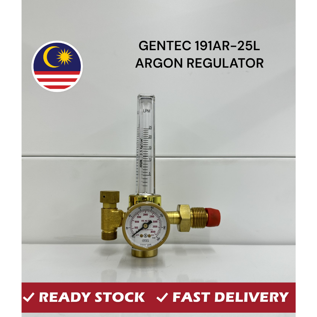 GENTEC 191AR-25L Argon Regulator , 191CD-25L CO2 Regulator 🔥PREMIUM QUALITY🔥 | Shopee Malaysia