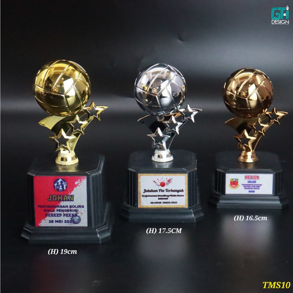 PIALA/TROFI BOLA TAMPAR/ TROPHY VOLLEYBALL ( TAPAK BERAT & PRINT ATAS ...