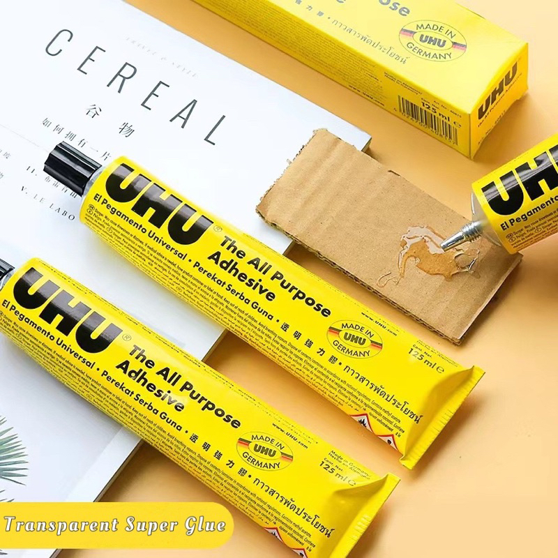 READY STOCK!!! 125ML UHU ALL PURPOSE ADHESIVE GLUE-1PCS / 5PCS | Shopee ...