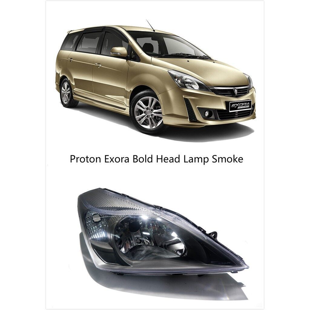 PROTON EXORA BOLD CFE 2011-2019 HEAD LAMP / LAMPU DEPAN (BLACK ...