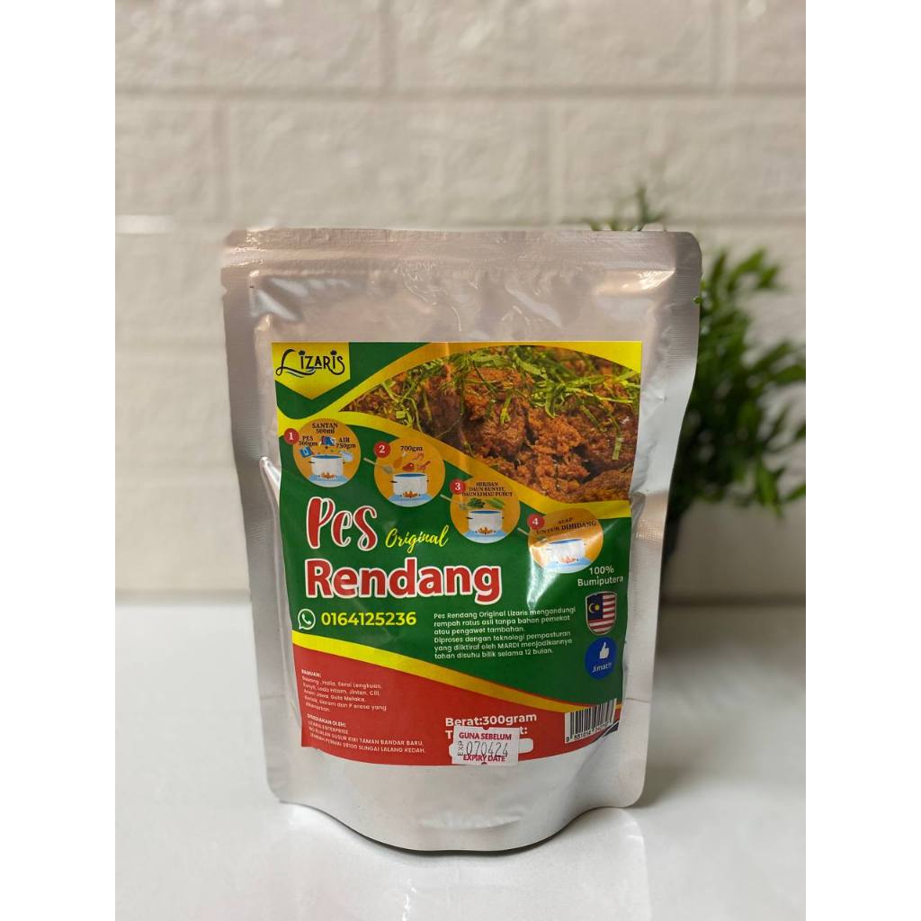 Lizaris Pes Masakan Rendang Percik Masak Merah Instant Paste | Shopee ...