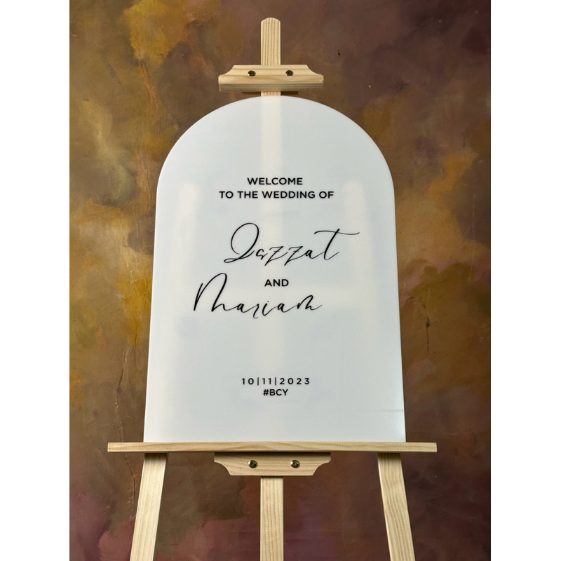 Acrylic Arch Welcome Board | Shopee Malaysia