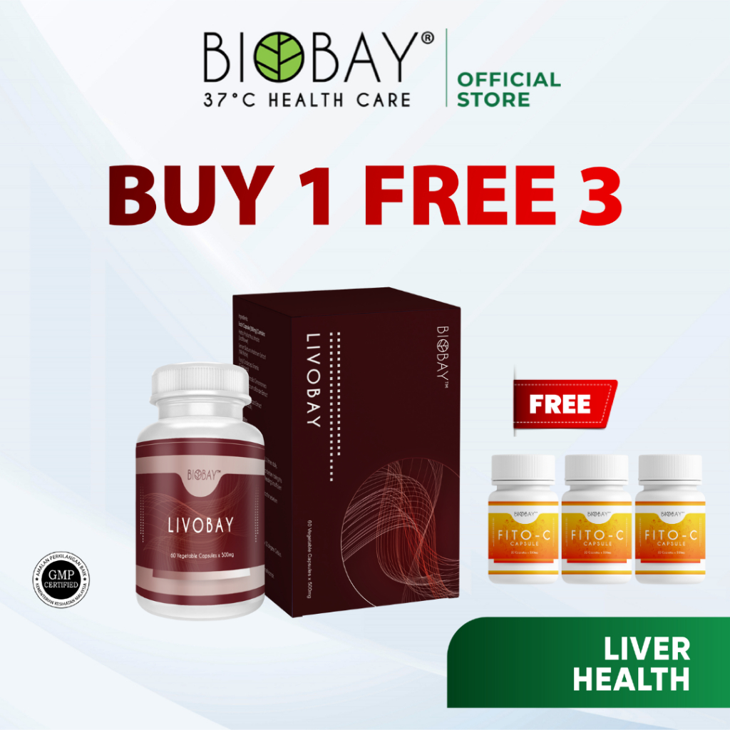 BIOBAY Livobay (60's x 500mg) Vege Cap Herbal | Liver Care, Liver Detox, Fatty Liver | Milk ...