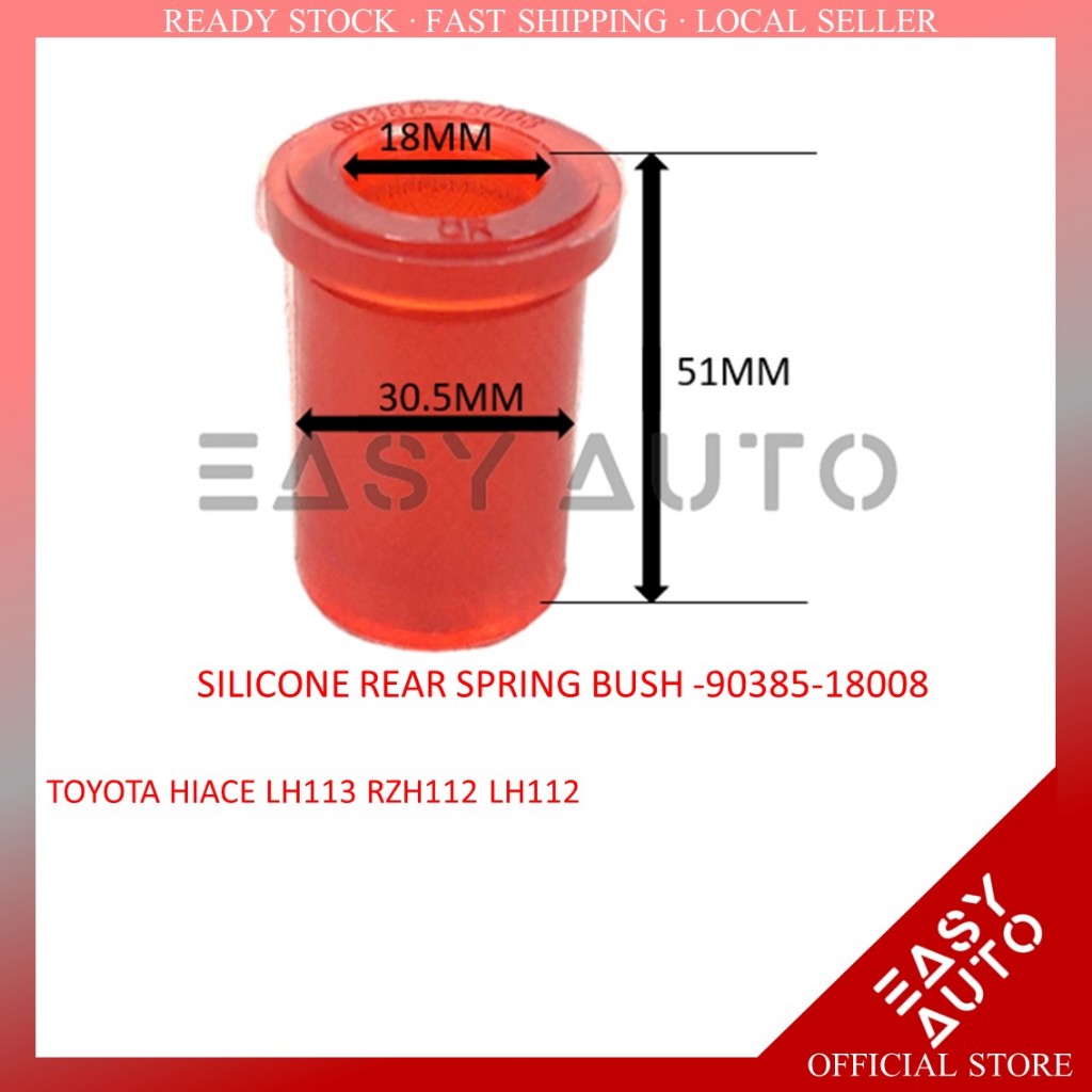 TOYOTA HIACE LH113 RZH112 LH112 - 90385-18008 SILICONE REAR SPRING BUSH ...