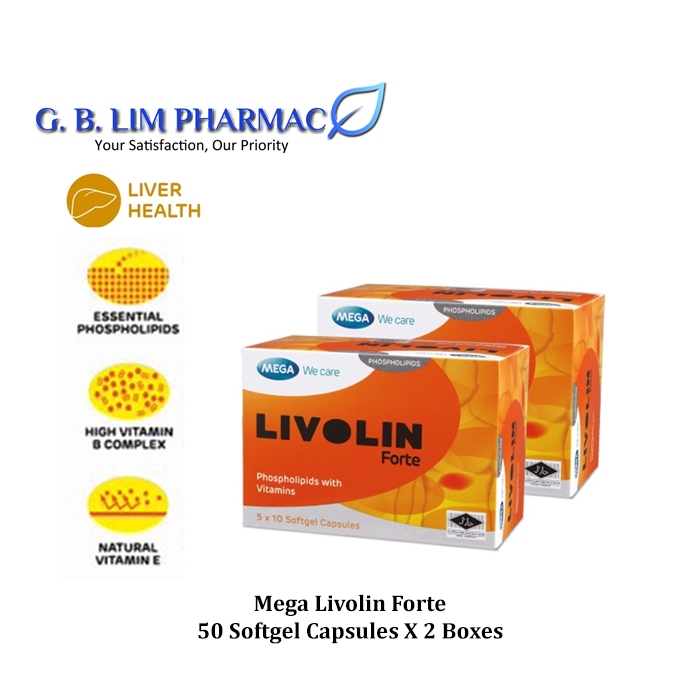 MEGA Livolin Forte 50 CAPSULES X 2 BOXES (EXP: 25-SEP-2025) | Shopee ...