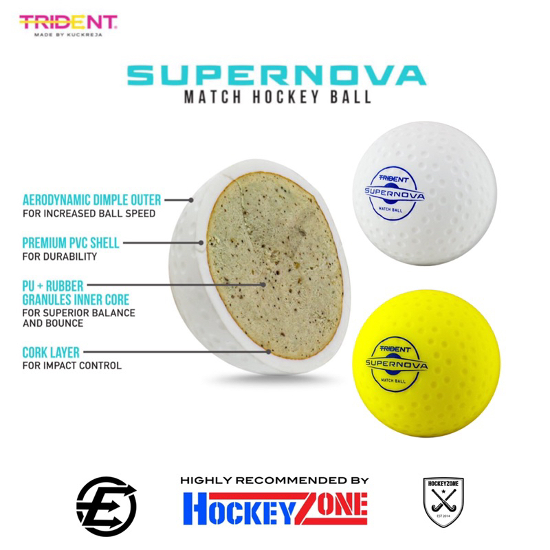 Trident Supernova Match Hockey Ball Bola Game Hoki Tournament Ball Bola ...