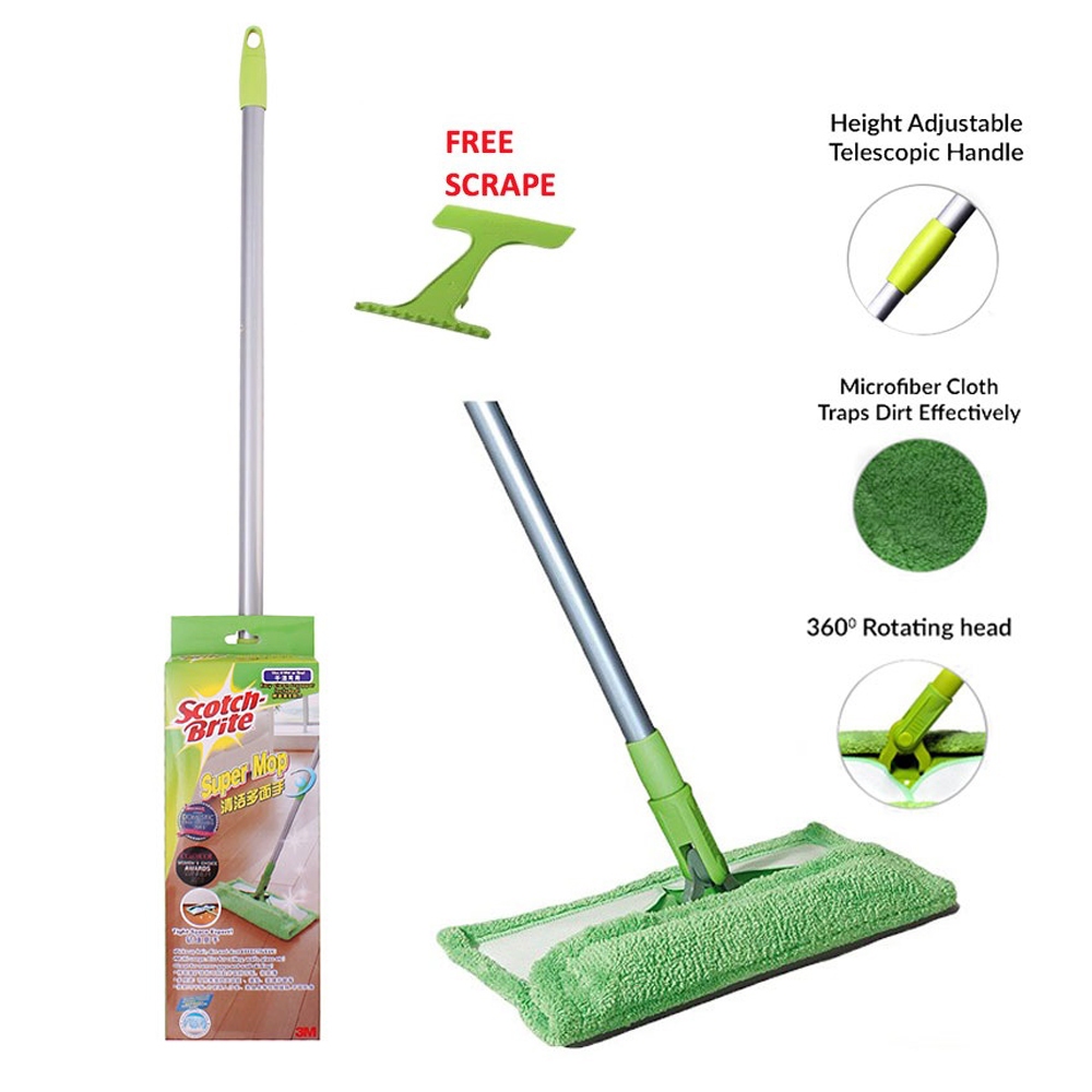 Scotch Brite Easy Sweeper Plus , Quick Sweeper , Super Mop 360 Flat Mop ...
