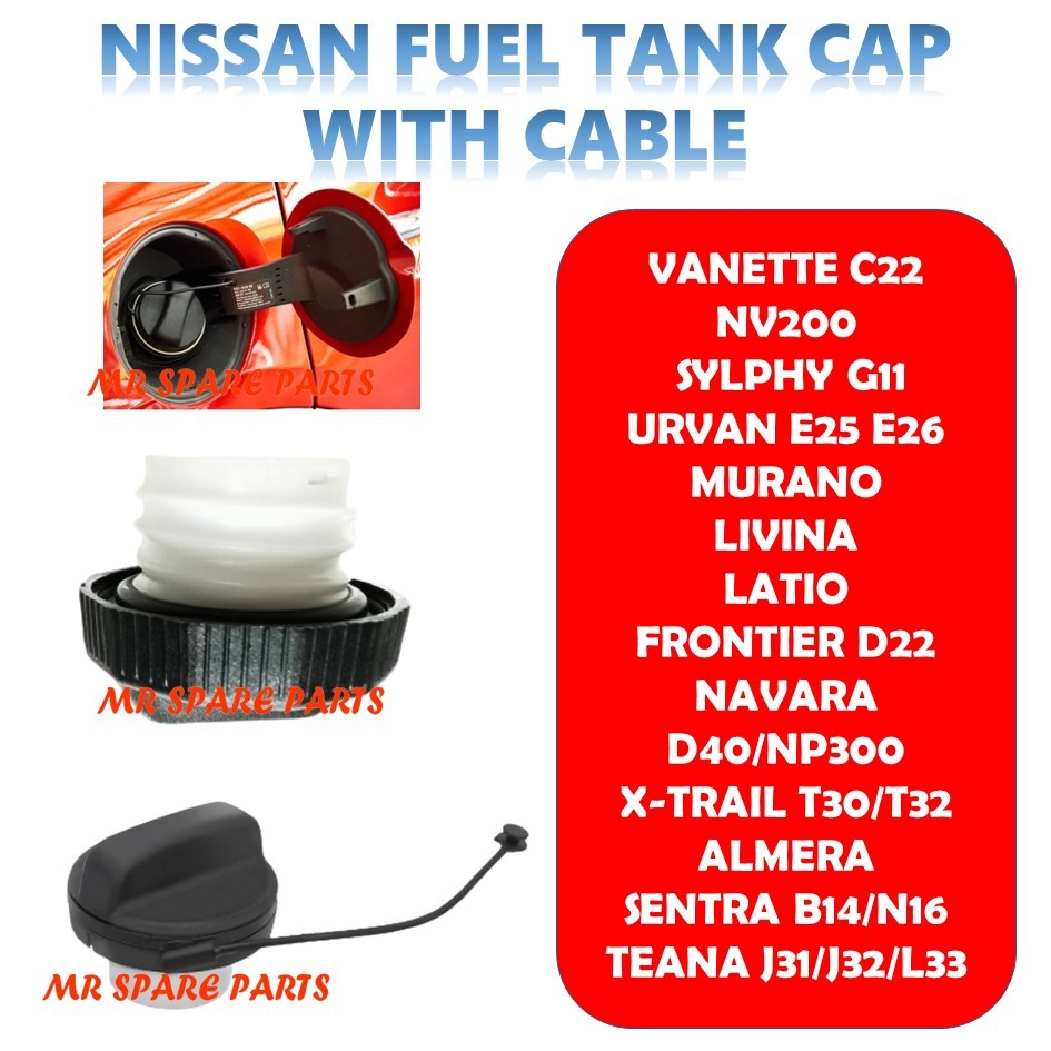 NISSAN FUEL TANK CAP / TANGKI MINYAK CAP VANETTE C22 NV200 SYLPHY TEANA ...