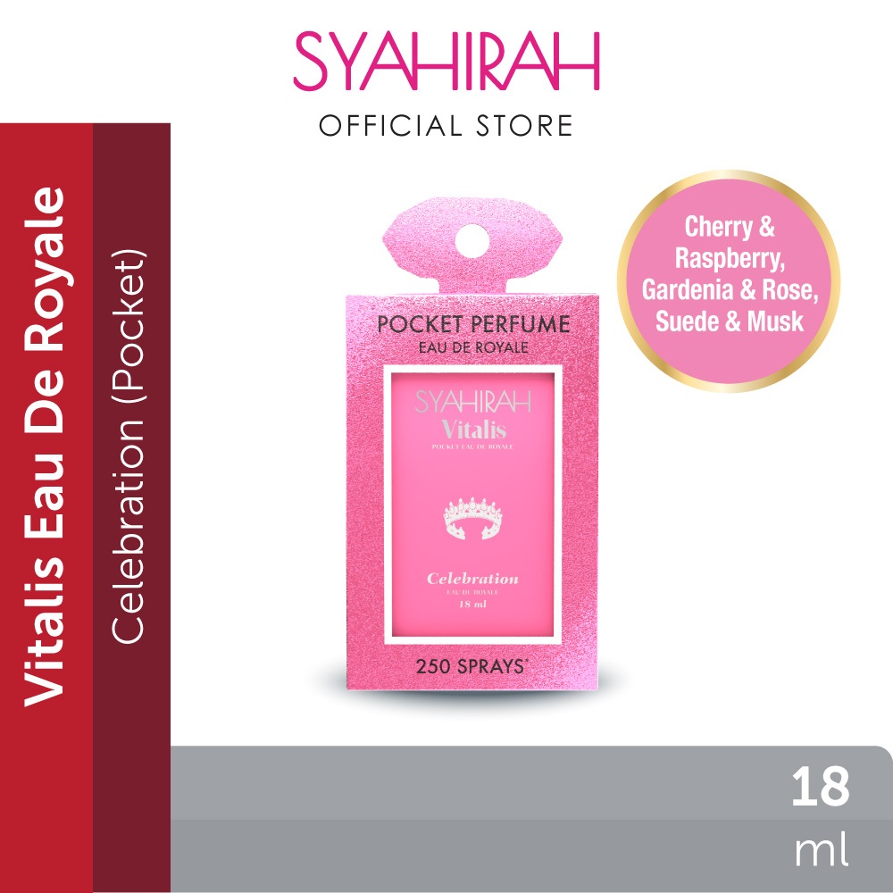 Syahirah Vitalis Pocket Eau De Royale Celebration 18ml | Shopee Malaysia