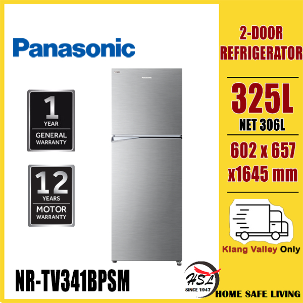 [DELIVERY @ KLANG VALLEY] Panasonic 325L Inverter 2-Door Top Freezer ...