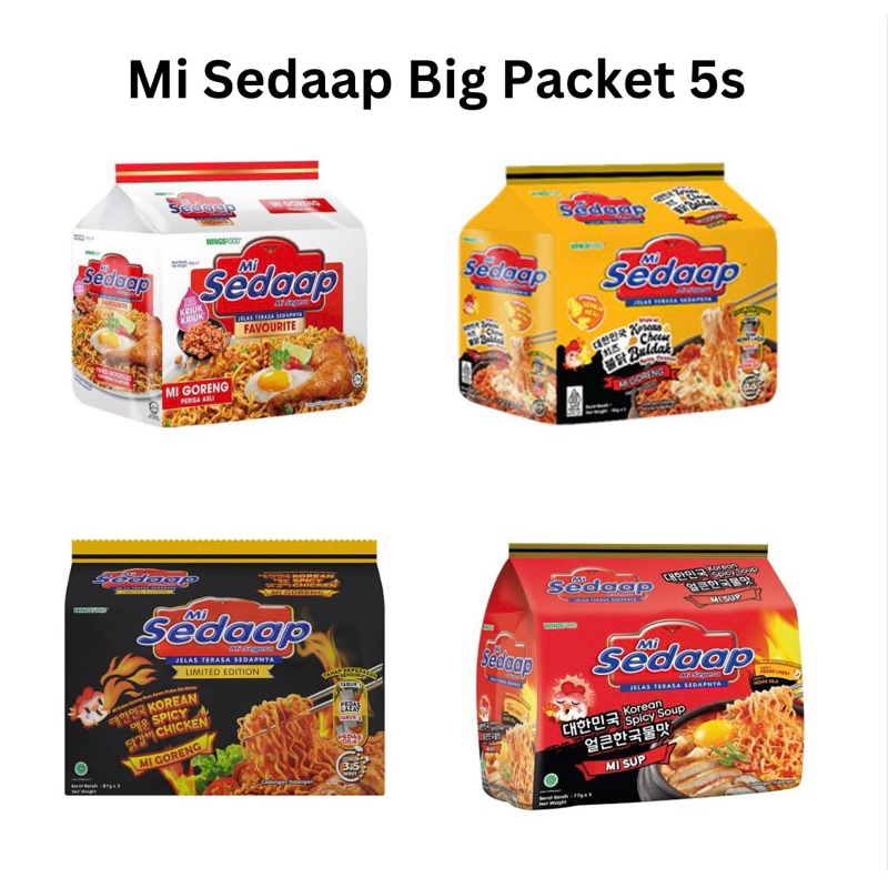 Mi Sedaap Goreng Asli / Cheese / Korean Spicy Chicken / Korean Spicy ...