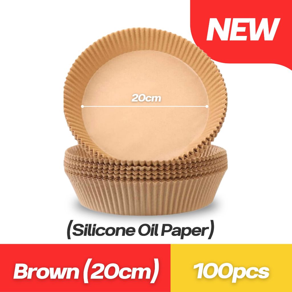 50pcs 100pcs Air Fryer Paper Disposable Baking Paper Non-stick Kitchen ...
