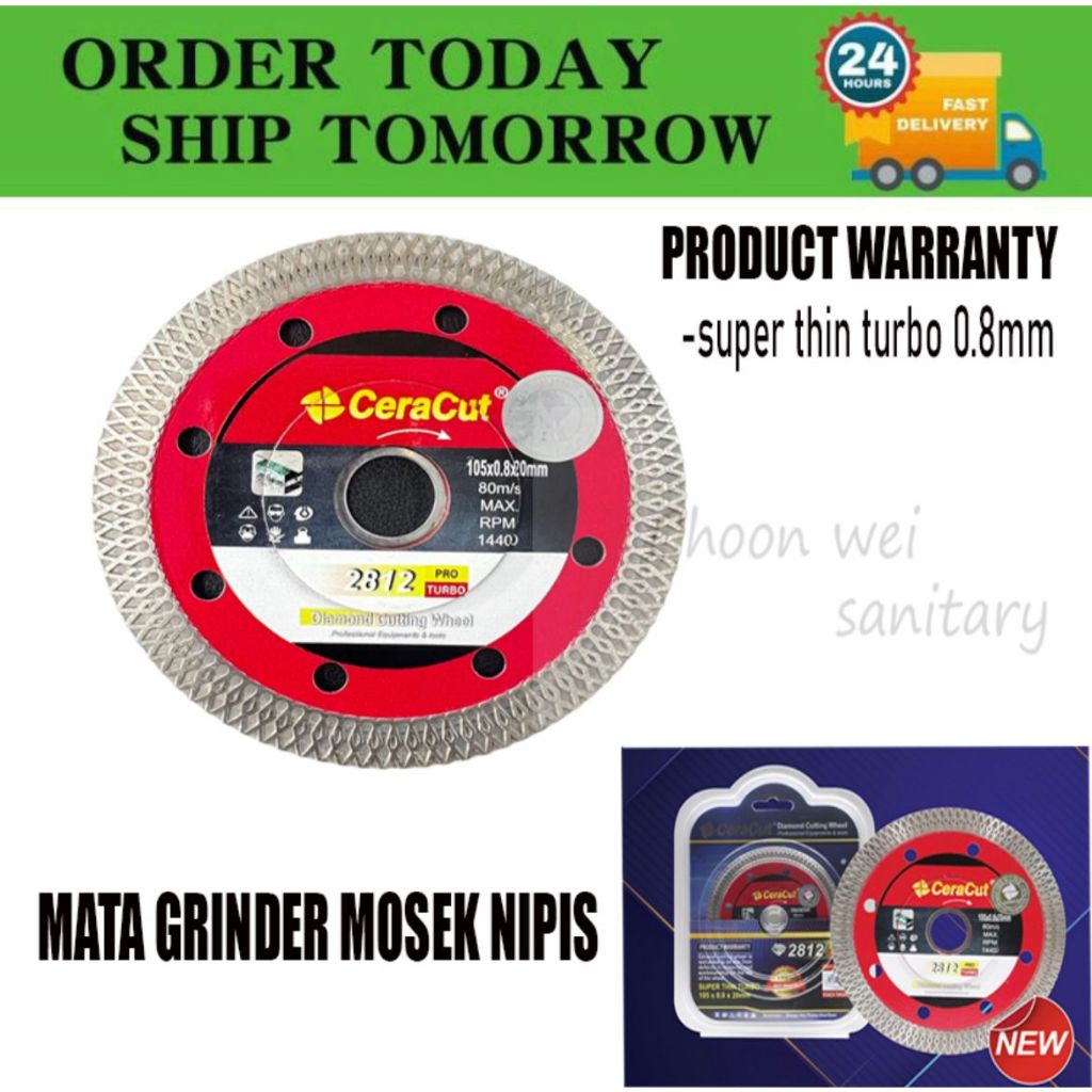 Diamond Cutting Wheel /Super Thin Turbo /Mata Potong Simen | Shopee ...