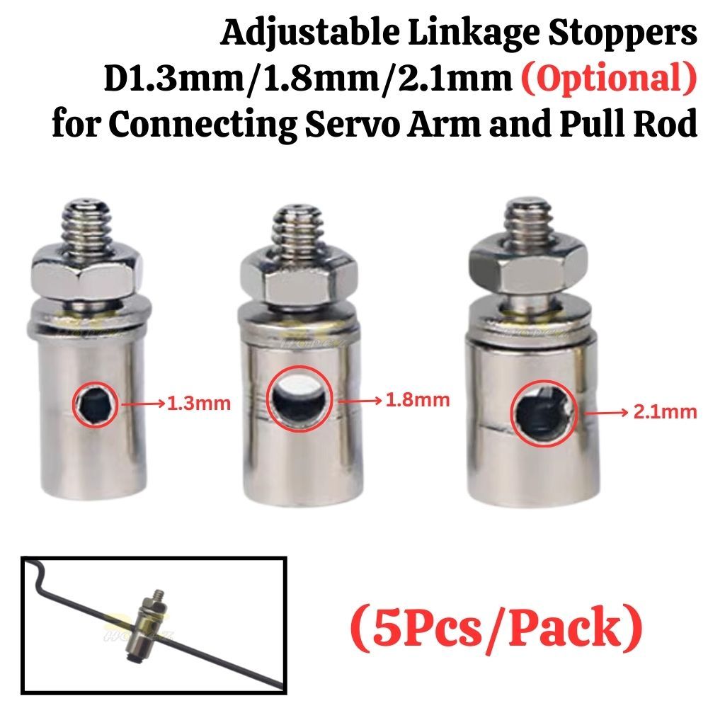 (5Pcs/Pack) Adjustable Linkage Stoppers D1.3mm/1.8mm/2.1mm (Optional ...