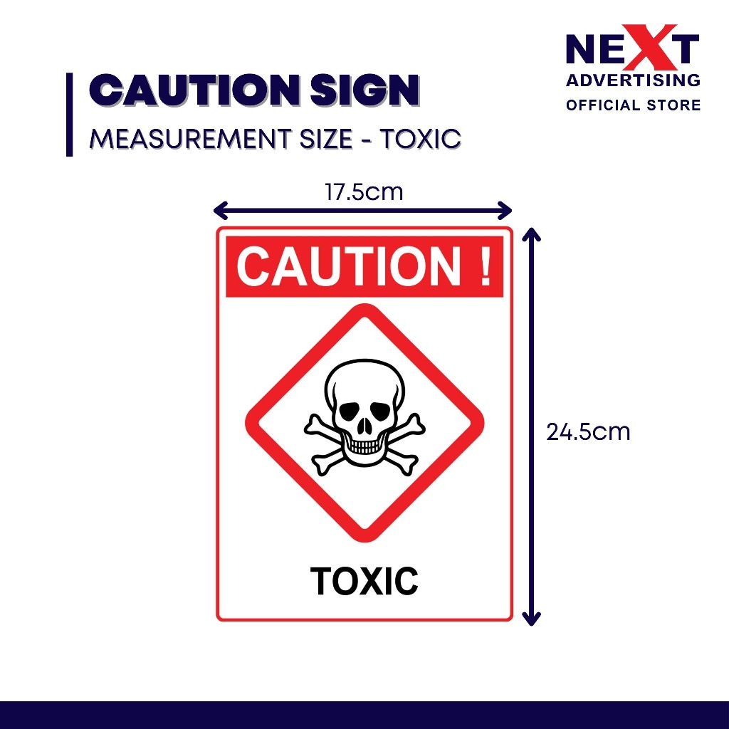 COSHH Hazard Symbol Sign | Caution Toxic Radiation Explosives Corrosive ...