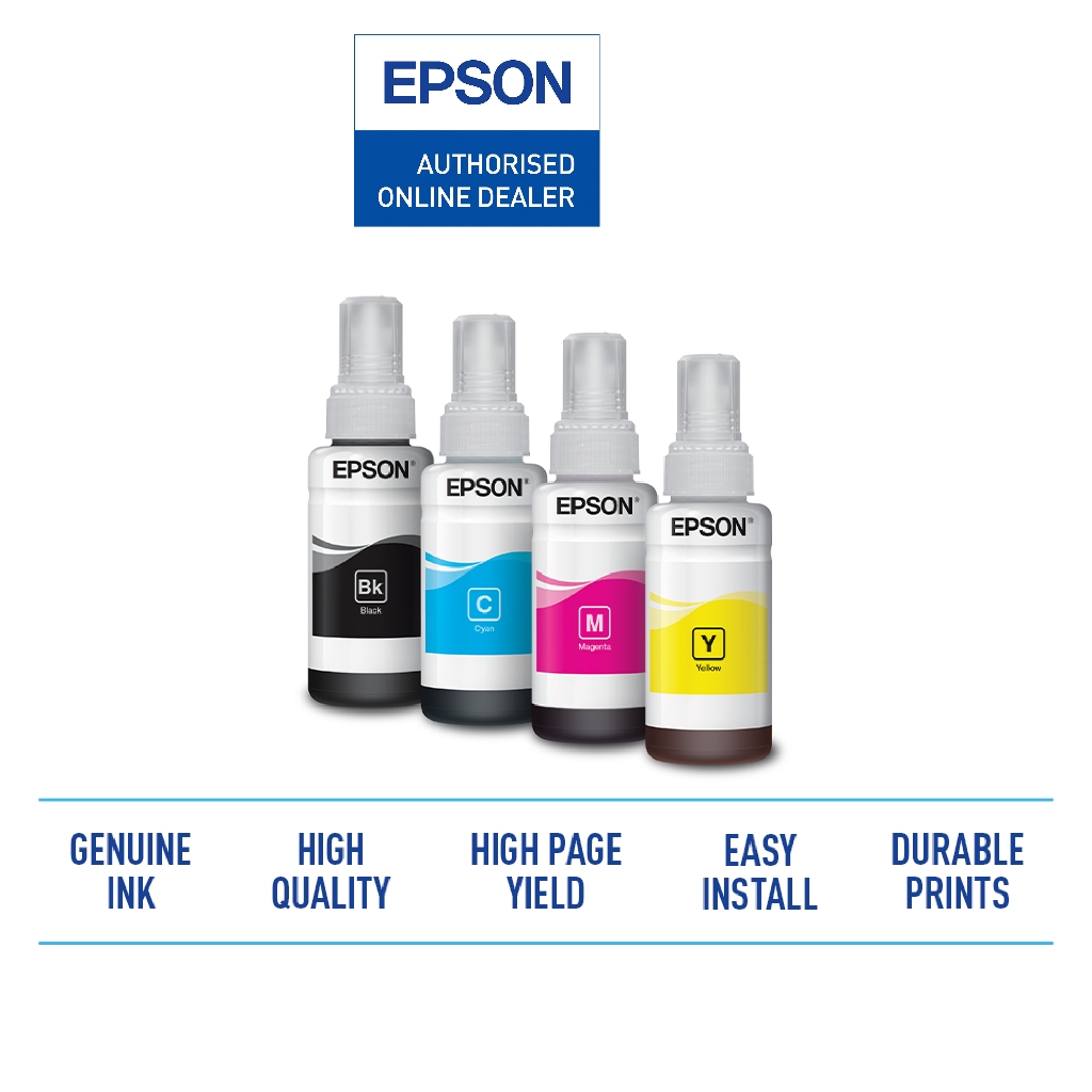 EPSON T664 664 SERIES ORIGINAL REFILL INK T6641 6642 6643 6644 - L120 ...