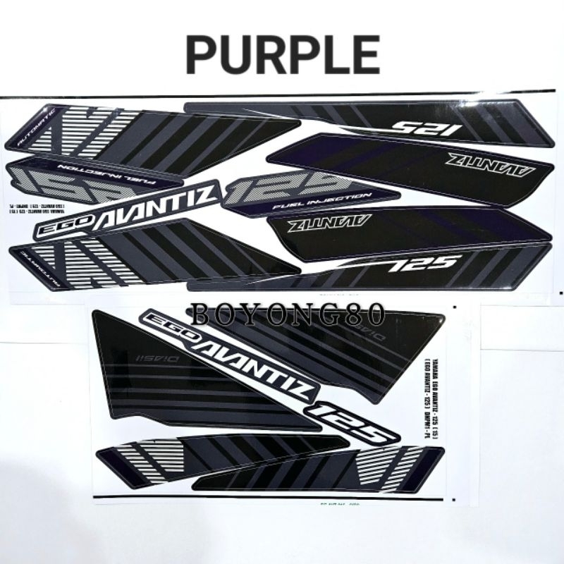 YAMAHA EGO AVANTIZ 125 BATMAN CUSTOM DESIGN BODY STICKER ( READY STOCK ...