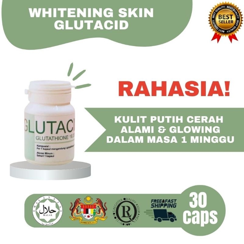 GLUTACID GLUTATHIONE 16000mg ORIGINAL WHITENING BOOSTER | Shopee Malaysia