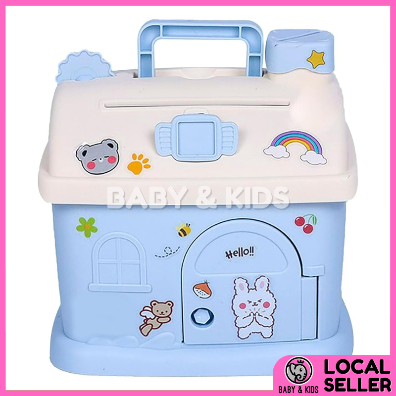 FREE STICKER!! DIY Cute Money Saving Box Piggy Coin Bank Tabung Duit ...