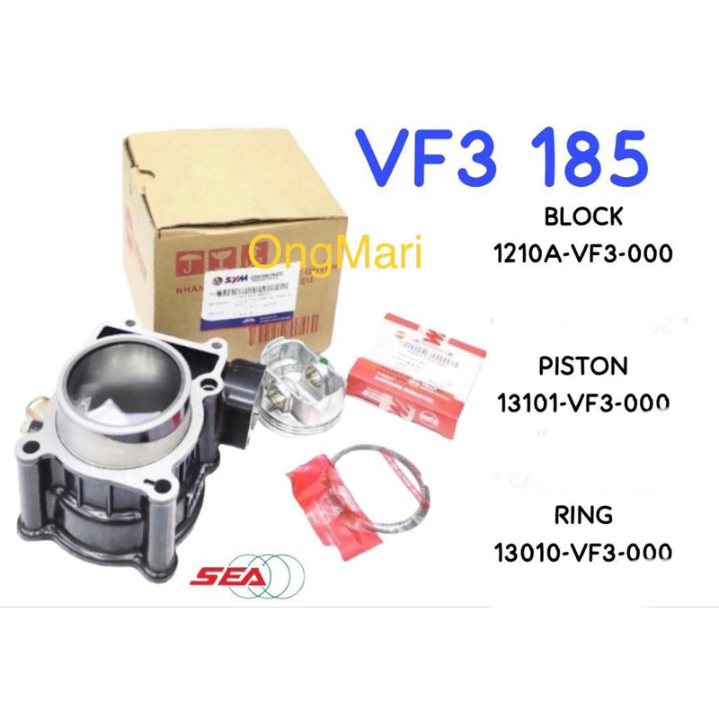 SYM VF3I VF185 PISTON RING BLOCK SET ORIGINAL SYM VF3 1210A 13101 13010 VF3 STD | Shopee Malaysia