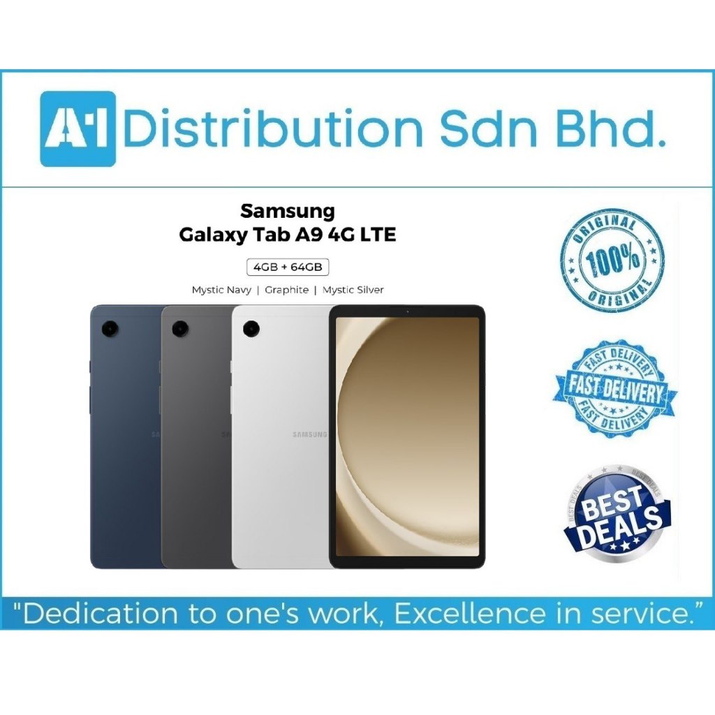 Samsung Galaxy Tab A9 LTE (X115) [ 4GB + 64GB ] (100% Original Samsung ...