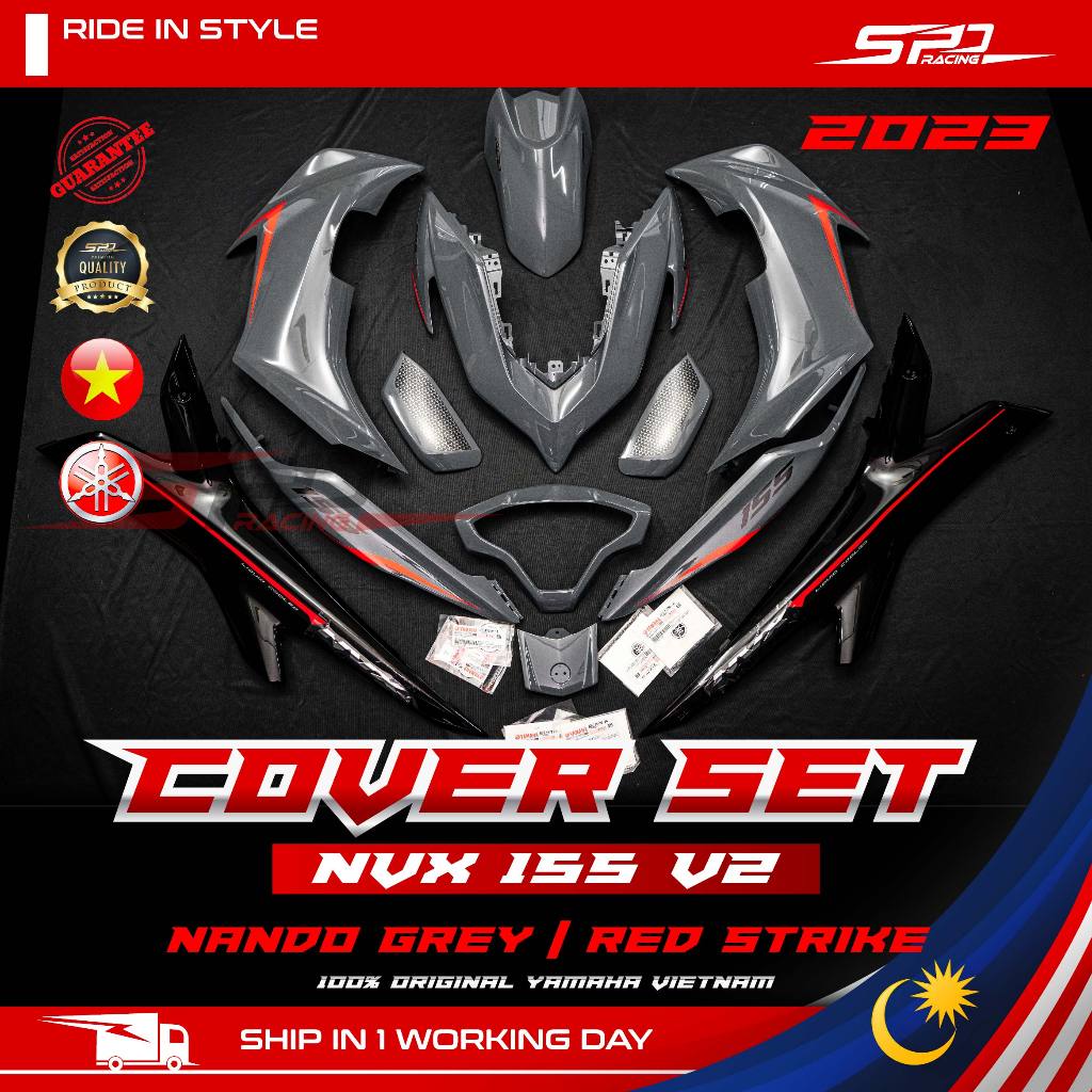 Cover Set for NVX V2 ( Nardo Grey + Red Strike 2023) 100% ORIGINAL ...